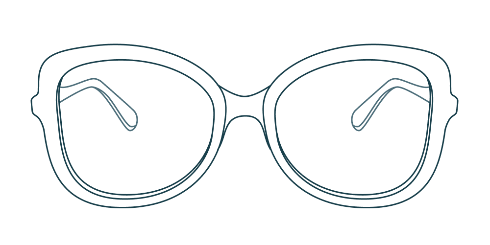 Glasses Direct ™ Kenna Butterfly Gold And Light Pink Glasses For Women