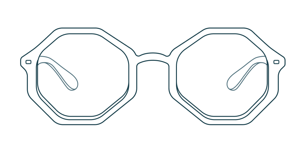 Glasses Direct ™ -RB3765V - Irregular Legend Gold Frame Eyeglasses