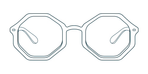 Glasses Direct ™ -RB7235 - Irregular Sand Brown Frame Eyeglasses