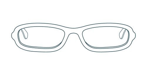 Glasses Direct ™ -EA3135 - Pillow Rubber Black Frame Glasses For Men