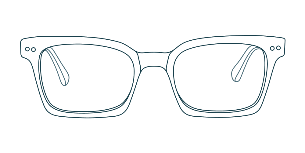 Glasses Direct ™ Activate Square Satin Black Frame Glasses For Men